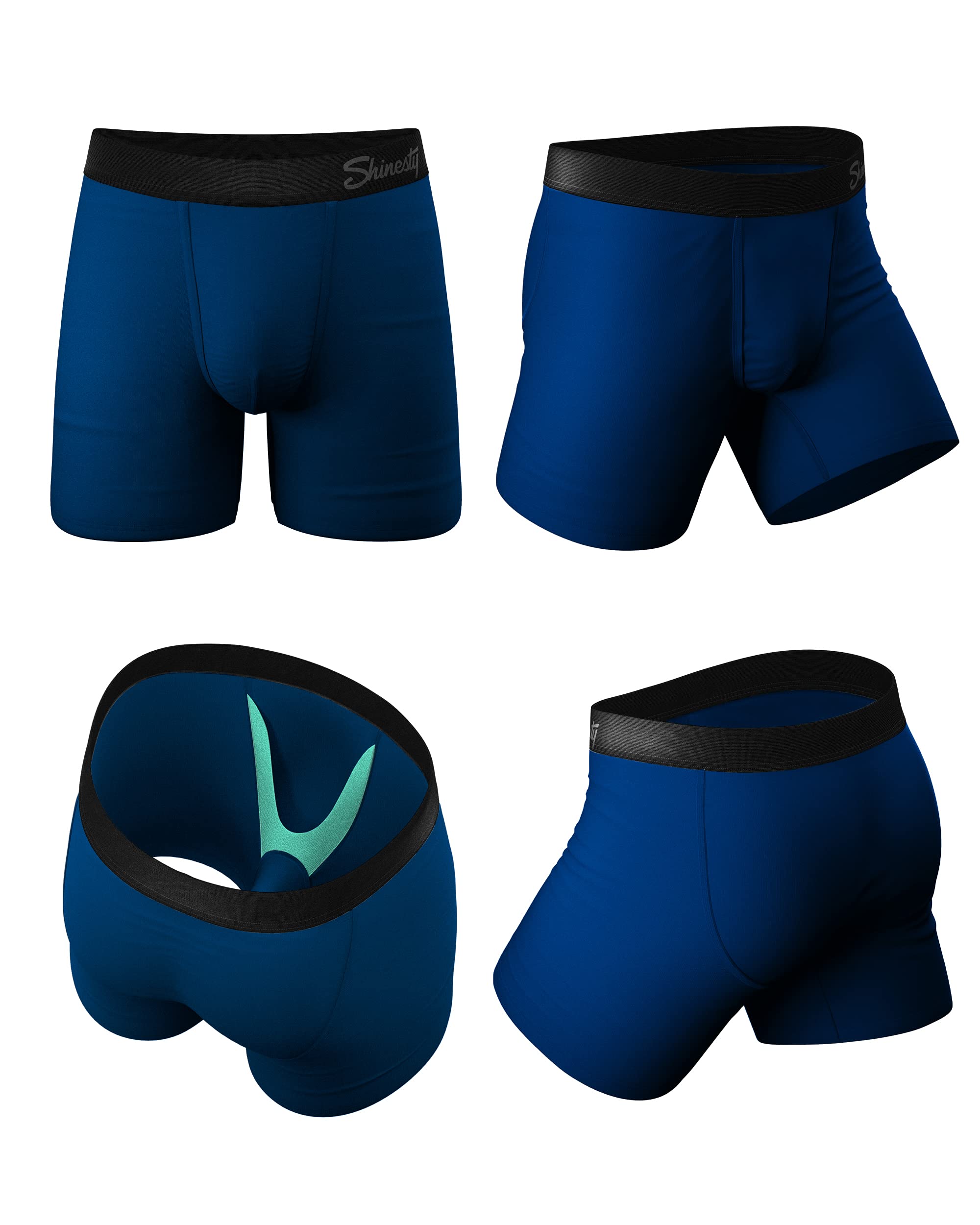 Shinesty Hammock Support Mens Underwear with Pouch | Big and Tall Underwear for Men Flyless | US XXL Dark Blue (1pack)