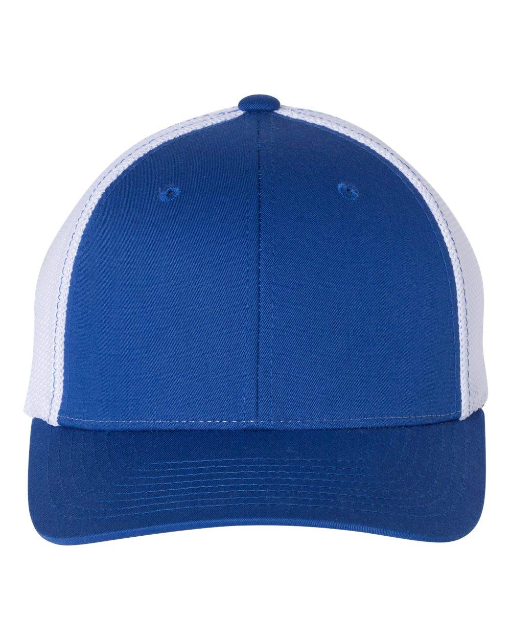 Richardson Fitted Trucker with R-Flex L/XL Royal/ White