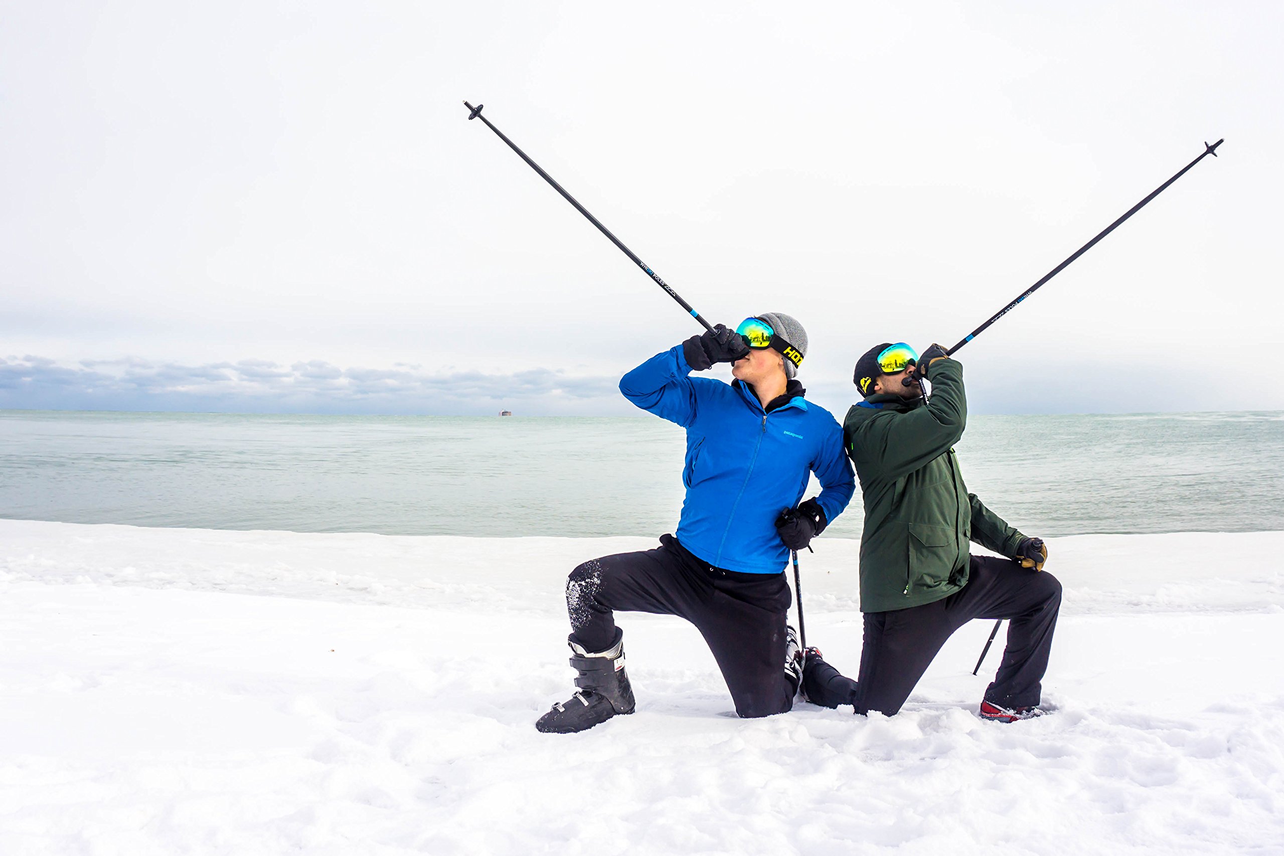 SKI Pole Flask - WhiSki Poles 2.0 - Best Gift for Skiers - One Size Fits All w/Free Collapsible Funnel