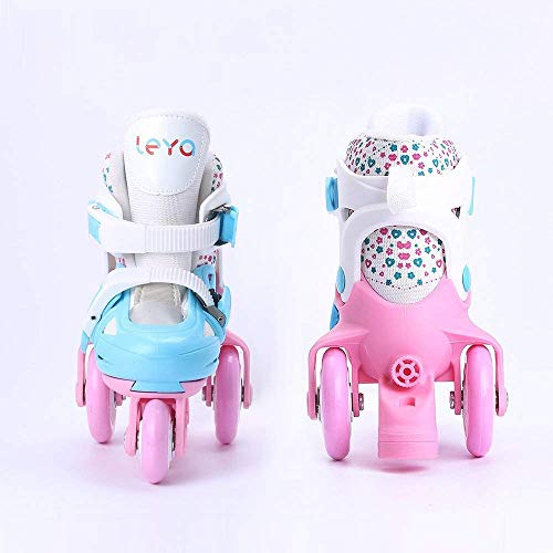 Sumeber Roller Skates Kids Adjustable Roller Skates with Flashing Light up Wheels Beginner Roller Skates for Girls Boys Birthday Gift