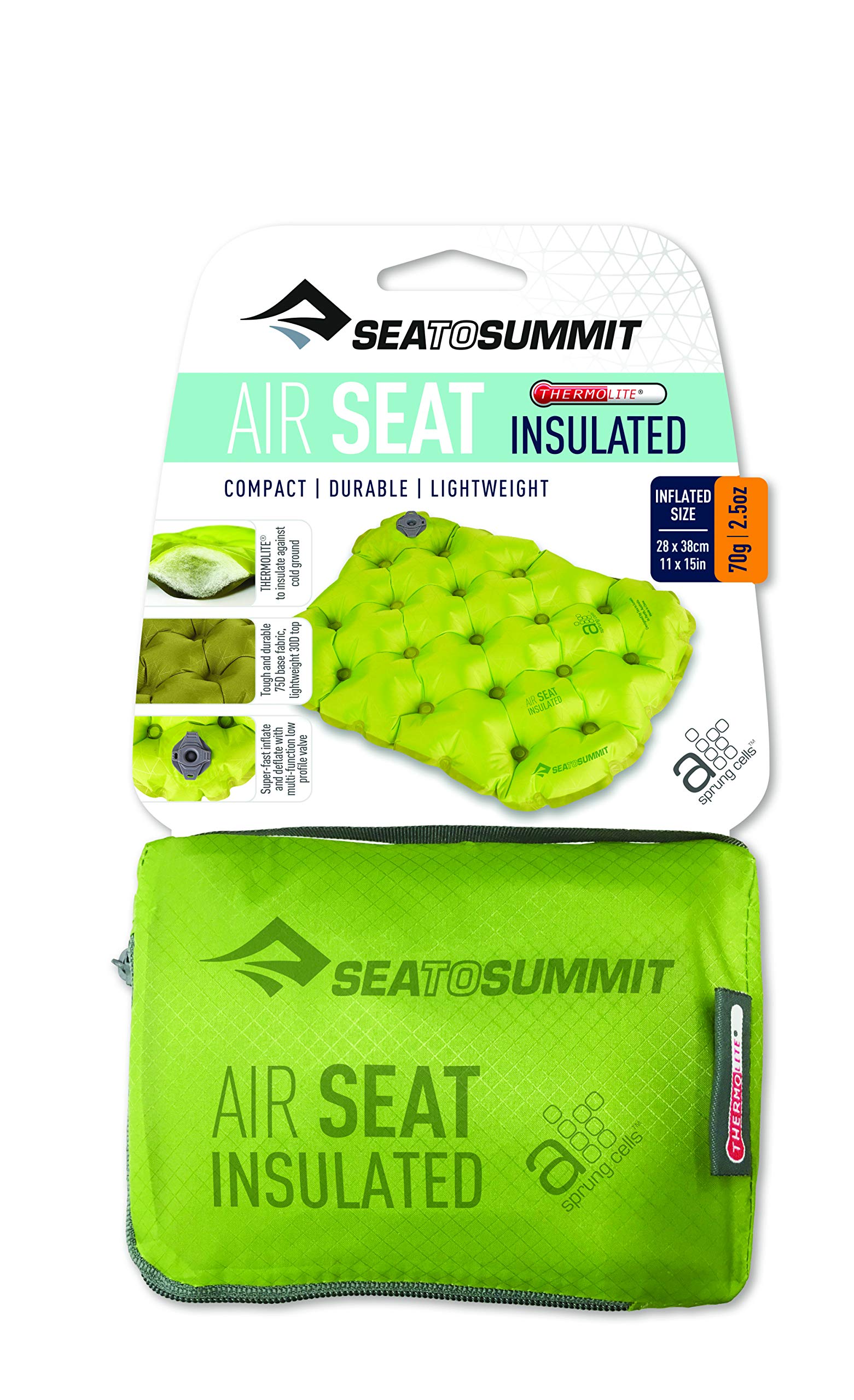 Sea to Summit Air Seat Insulated - Stadium & Sporting Event Inflatable Compact Cushion