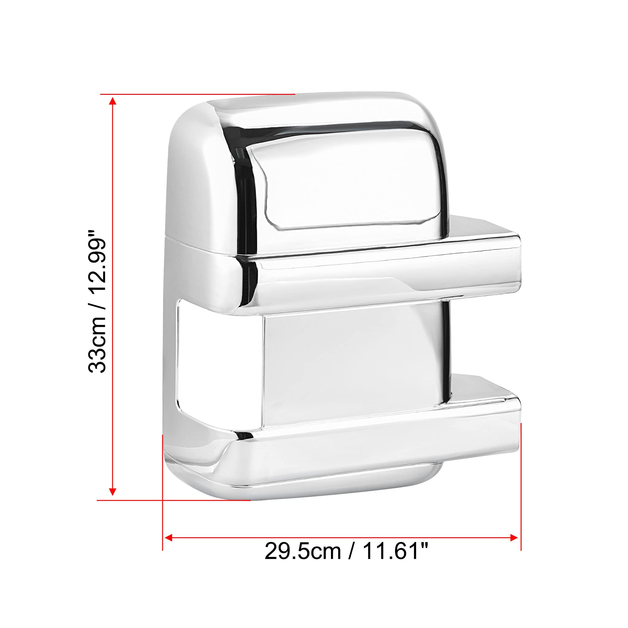 X AUTOHAUX Pair Chrome ABS Side Door Full Mirror Covers for Ford F250 F350 F450 Super-Duty 2008-2016