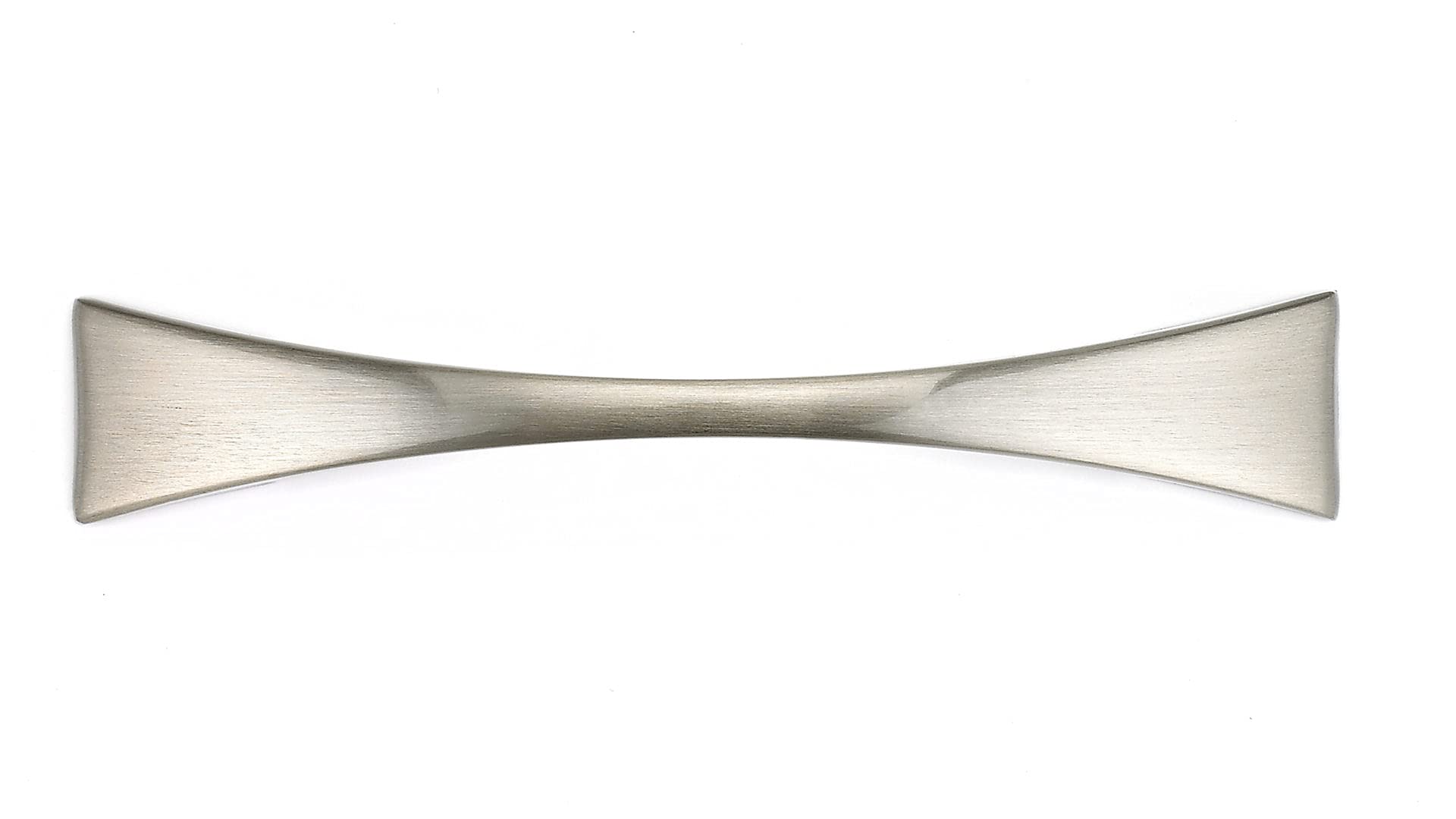 Richelieu Hardware BP391371195 Clignancourt Collection 3 3/4-inch (96 mm) Center-to-Center Brushed Nickel Traditional Cabinet and Drawer Pull Handle for Kitchen, Bathroom, and Furniture