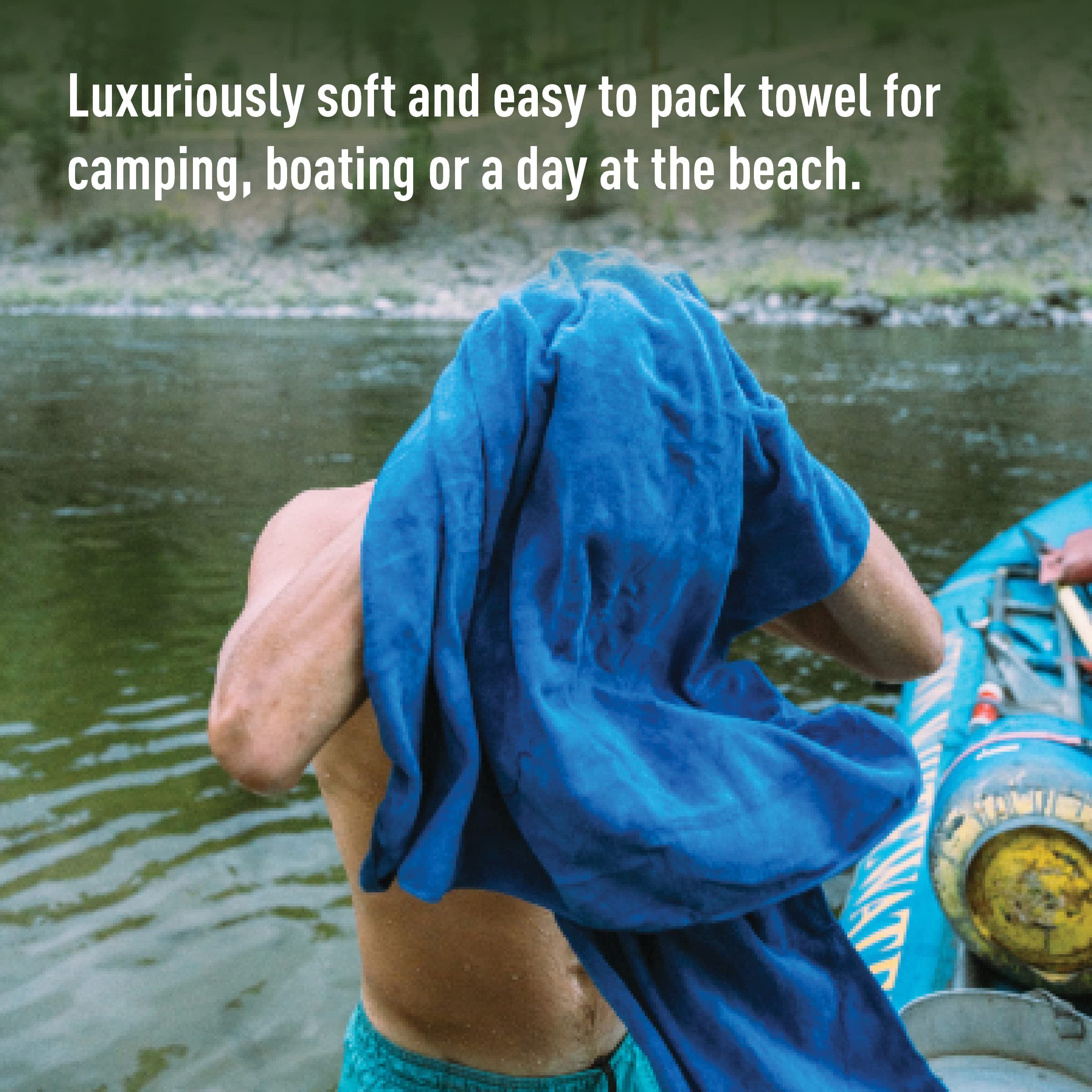 Sea to Summit Tek Towel, Plush Camping and Travel Towel, Medium/Dish Towel, Orange