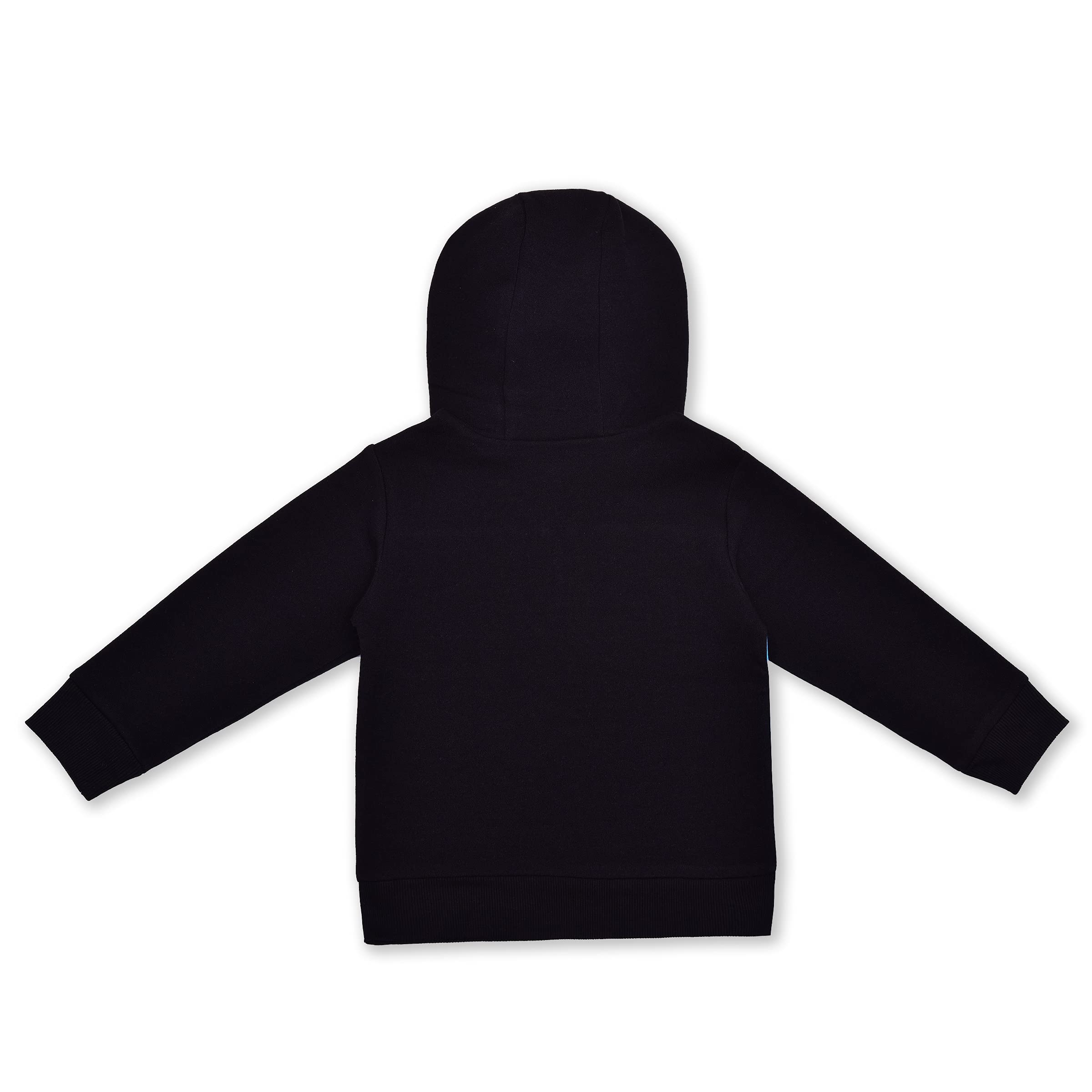 WARNER BROS Scooby Doo Boys Half Zip Up Hoodie for Toddler and Little Kids - Black/Lime Green