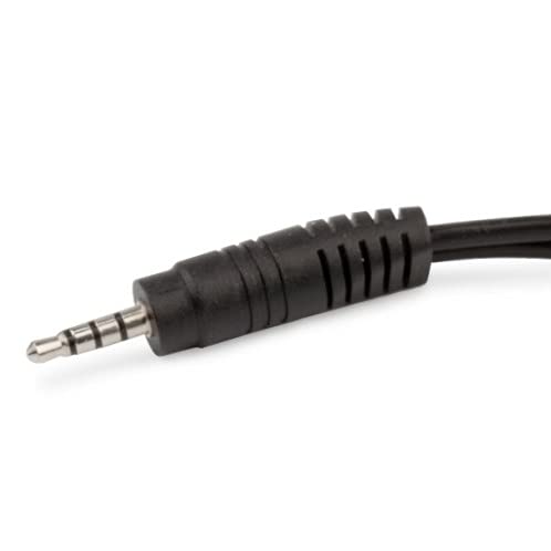 REYTID 3.5mm 4 Pin to 2X 3 Pin 3.5mm Headset Splitter Adapter - M/F