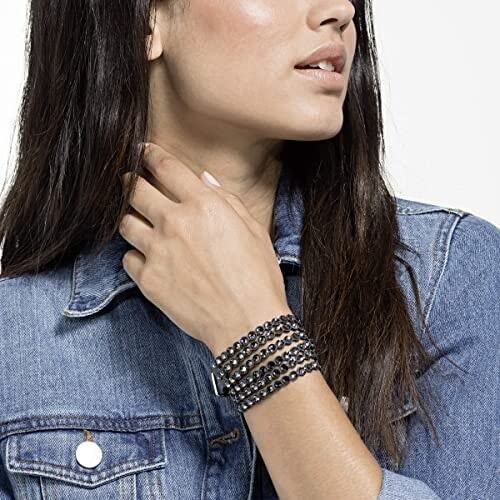 SWAROVSKI Power Collection Bracelet Crystal Silver Night One Size