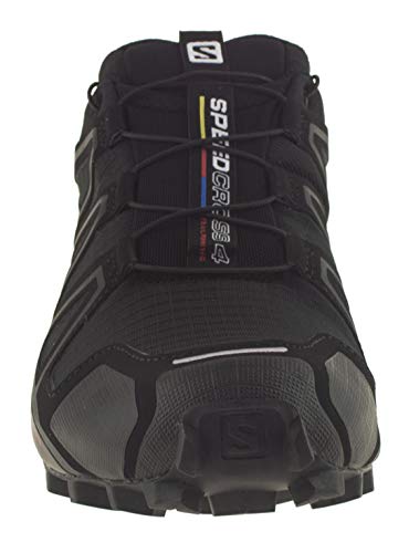 Salomon Men's Speedcross 4 Trail Running Shoes, Black/Black/Black Metallic, 11.5