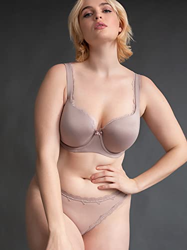 Smart & Sexy Women's Perfect Demi T-Shirt Bra, Bark (Micro), 38D