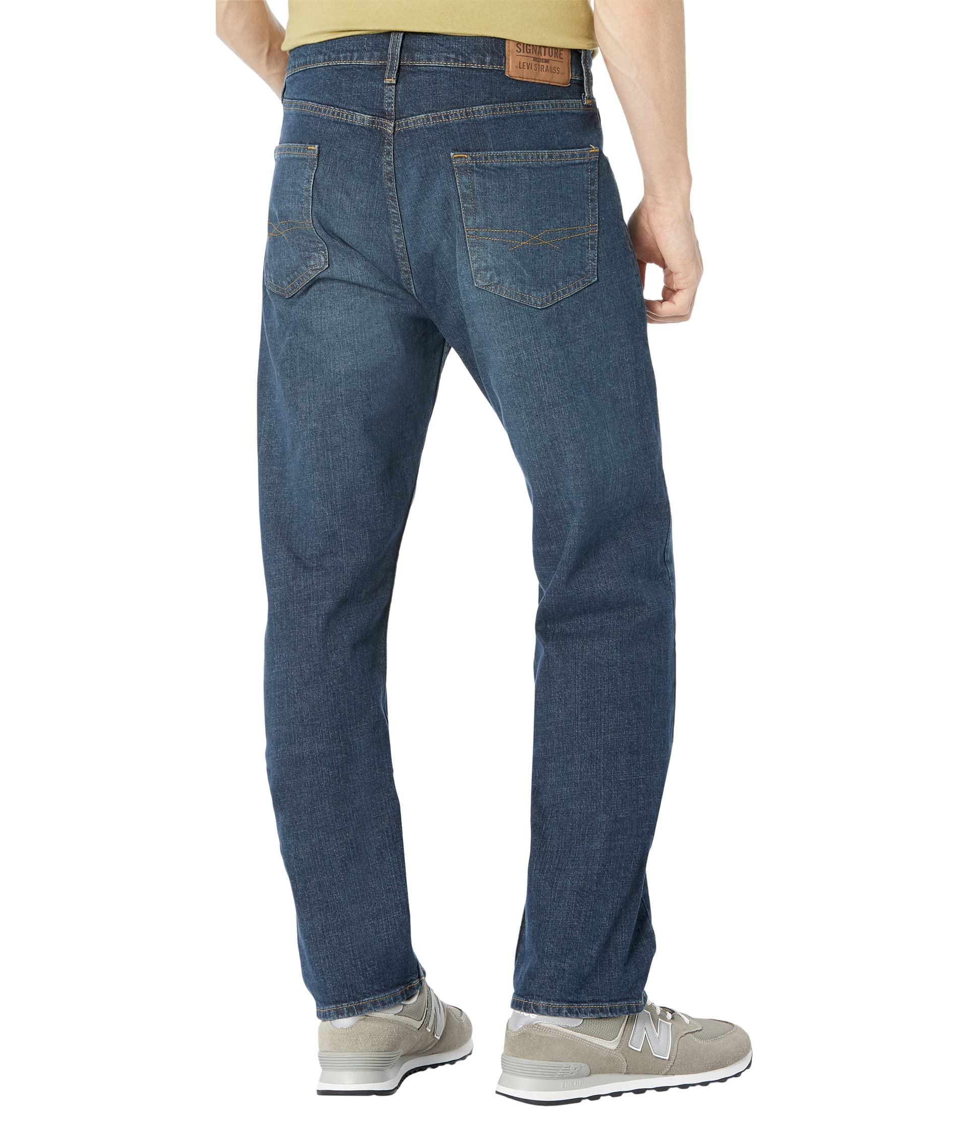 Signature by Levi Strauss & Co. Gold Big & Tall Men's Regular Fit Flex Jeans, Crusade FLX, 44W x 32L
