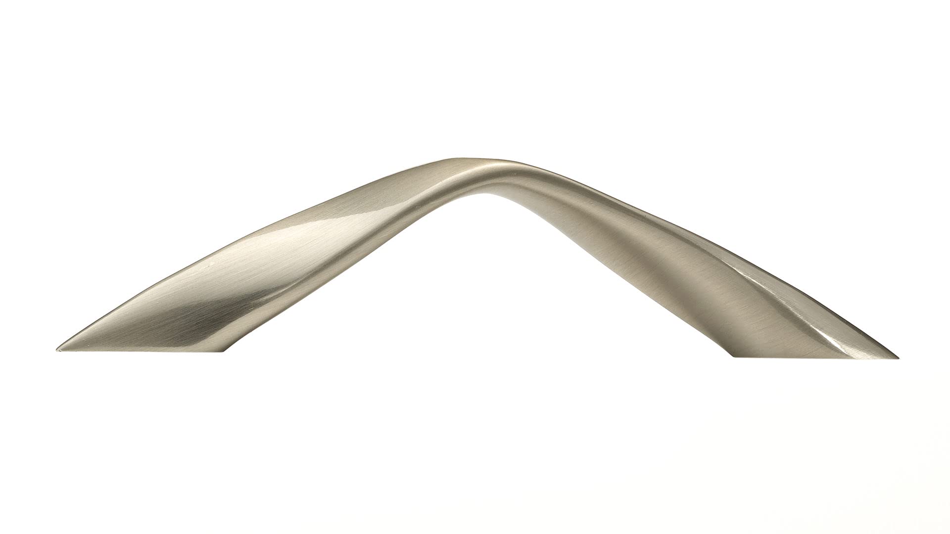Richelieu Hardware BP255996195 Niagara Collection 3 3/4-inch (96 mm) Center-to-Center Brushed Nickel Modern Cabinet and Drawer Pull Handle for Kitchen, Bathroom, and Furniture