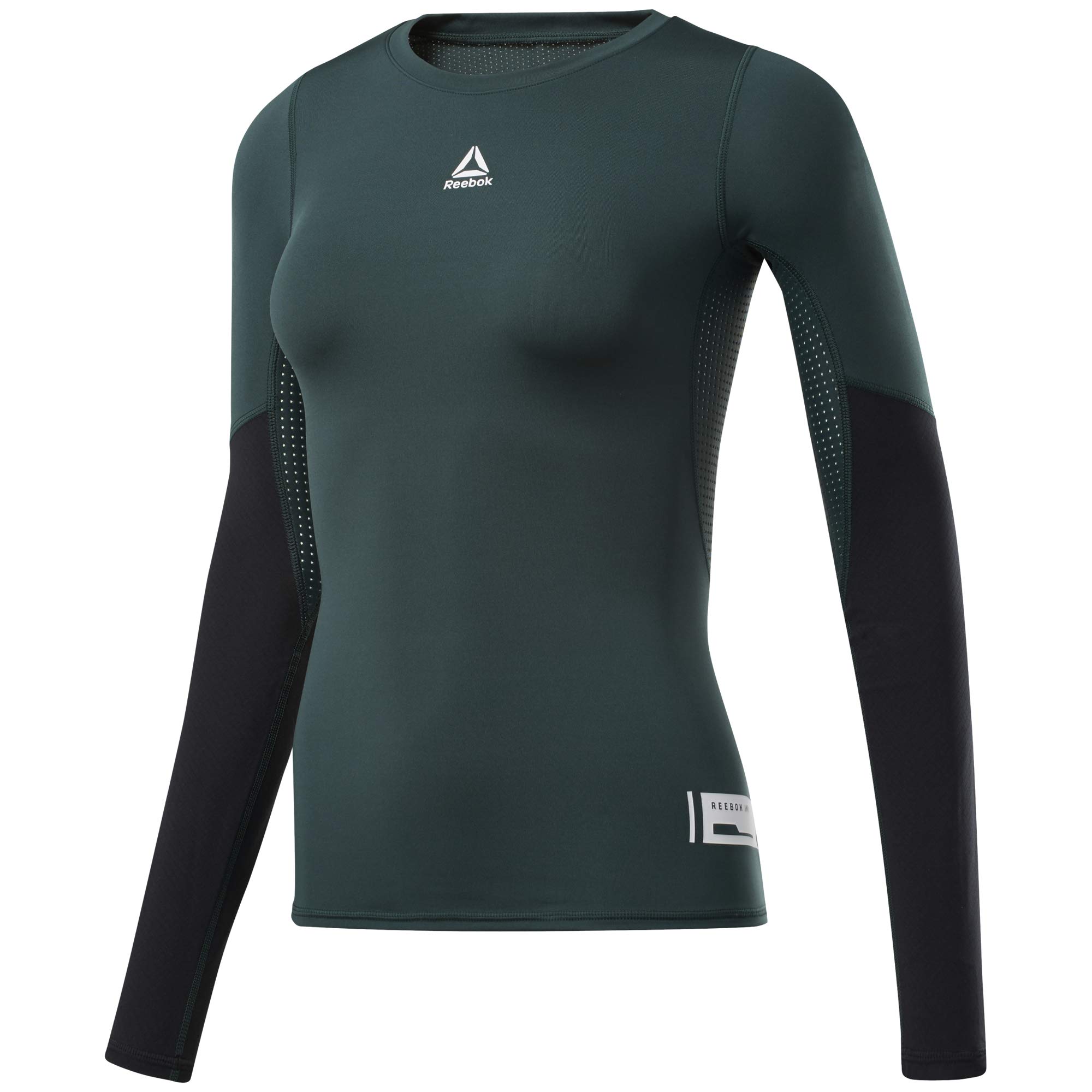 Reebok UFC Women's Long Sleeve Compression Top, Ivy Green