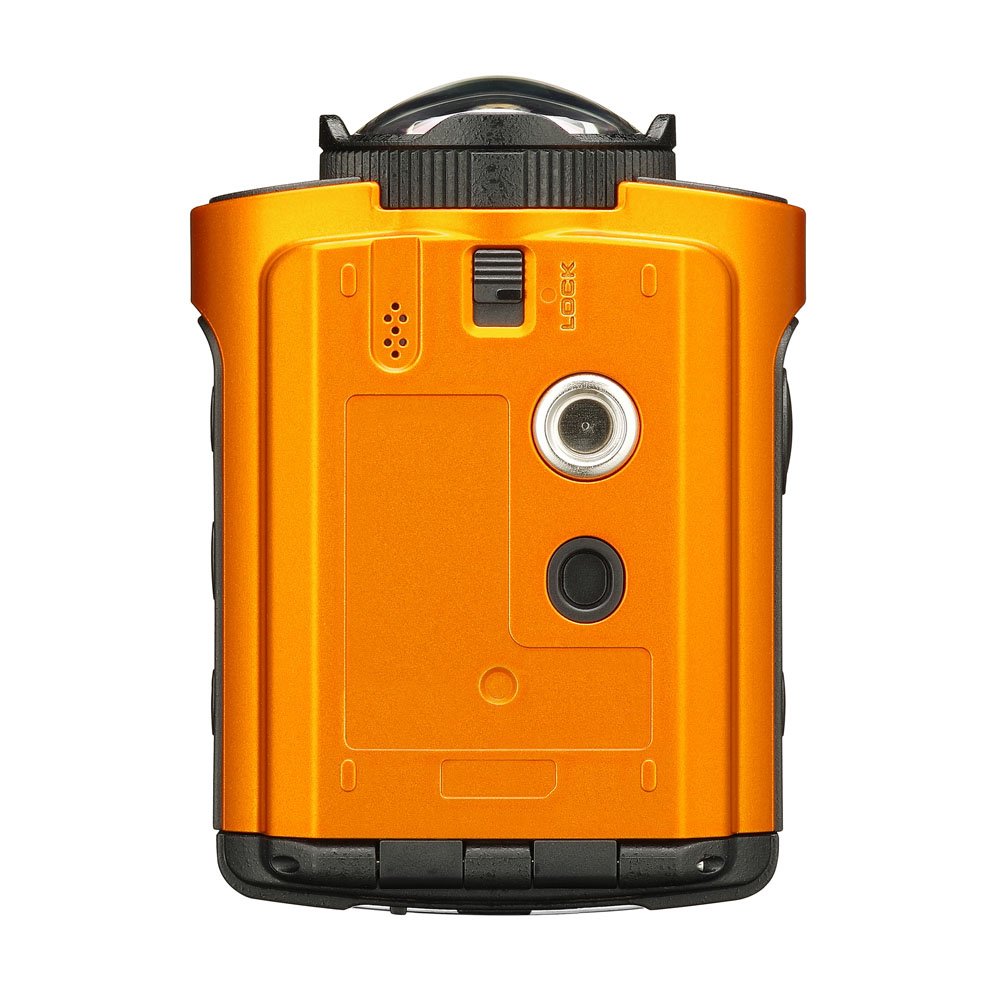 Ricoh Waterproof Action Camera WG-M2 4K Video Super-Wide-Angle 204 Degrees housing Unnecessary Waterproof 20m Impact 2m 03801 (Orange) (International Model)