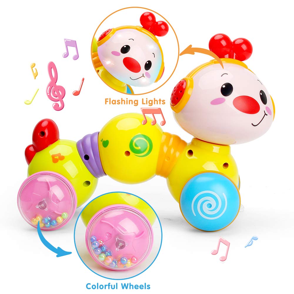 TINOTEEN Baby Musical Toy Toddler Crawling Caterpillar Toy for 1 2 3 Year Old Babies Toddlers