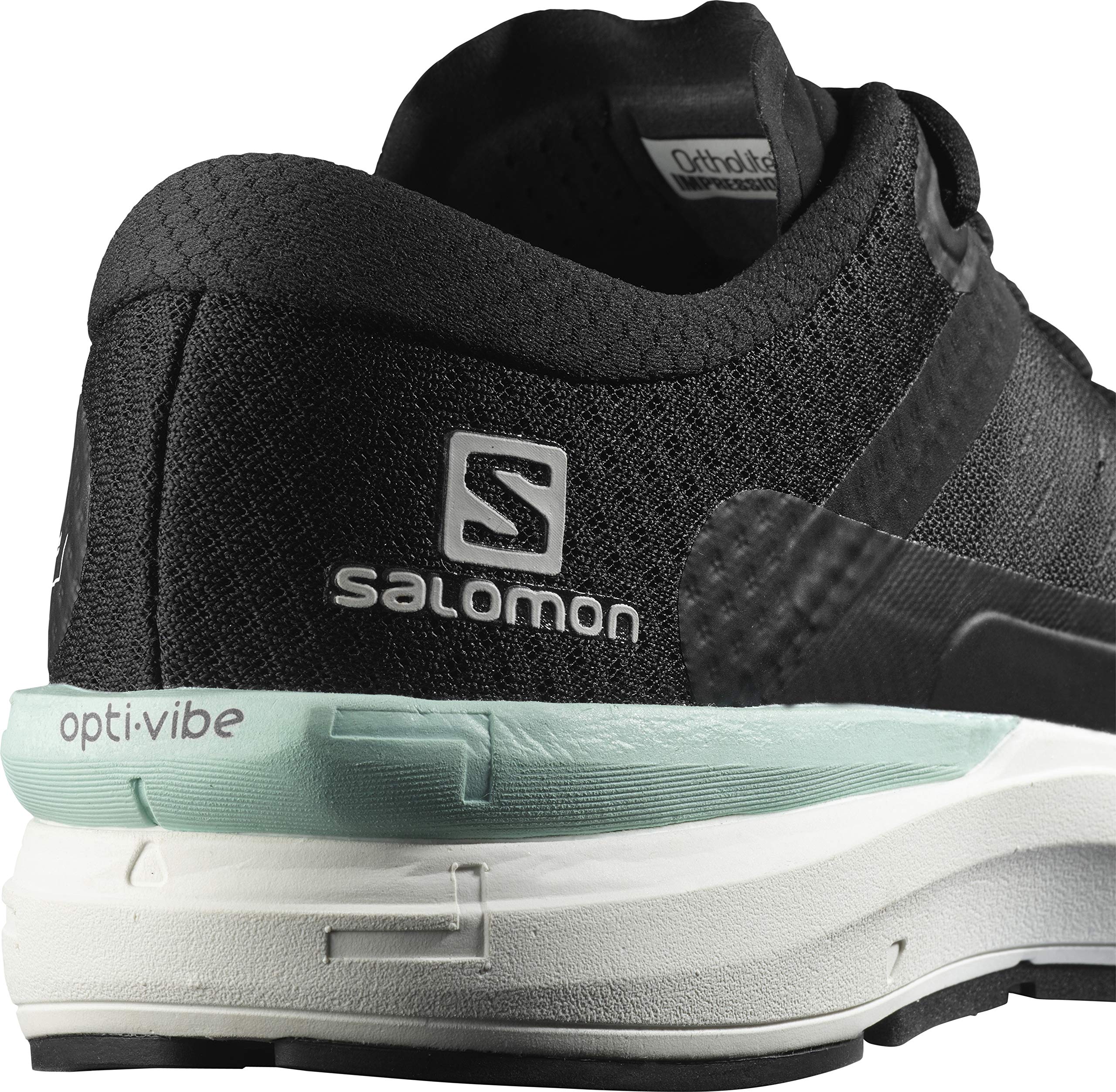 Salomon Sonic 3 Confidence Road Running Shoes for Women, Black/White/Quiet Shade, 10