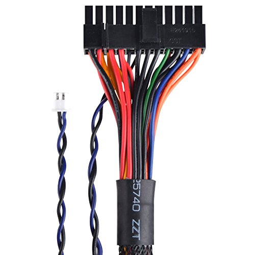 SilverStone Technology 350 Watt Flex ATX Power Supply with Fixed Cables and 80 Plus Gold with 6Pin PCIe Connector SST-FX350-G-USA, Black(Lead-Free Paint)