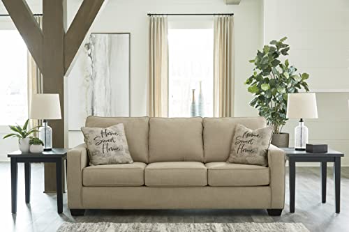 Signature Design by Ashley Lucina Casual Upholstered Sofa with Pillows, Beige