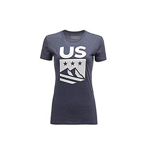 Spyder Active Sports Women's U.S. Ski Team Crest Short Sleeve T-shirt, Frontier, Large