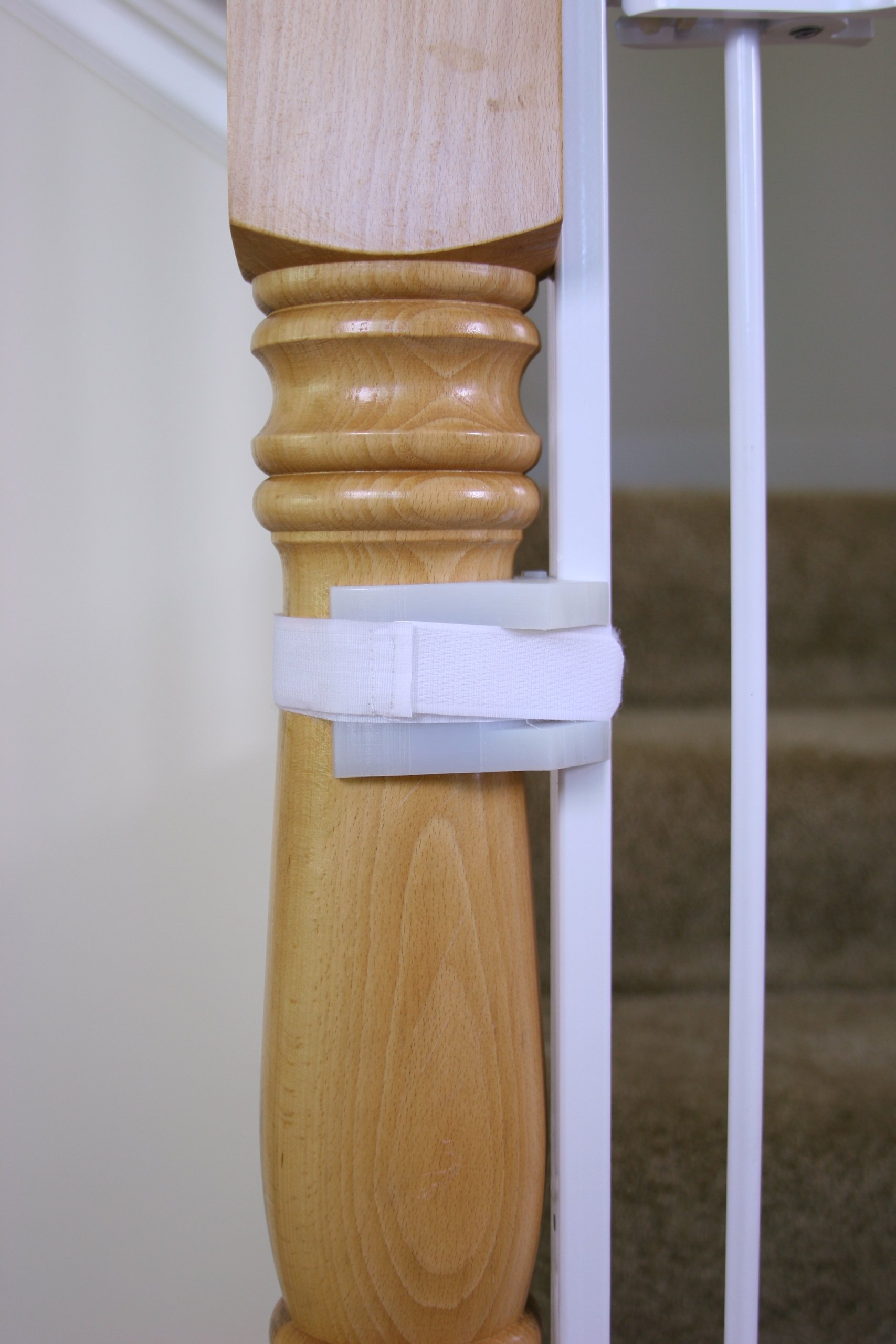 Regalo Extra Tall and Wide 2-in-1 Stairway and Hallway Wall Mounted Baby Gate, Bonus Kit, Includes Banister and Wall Mounting Kit
