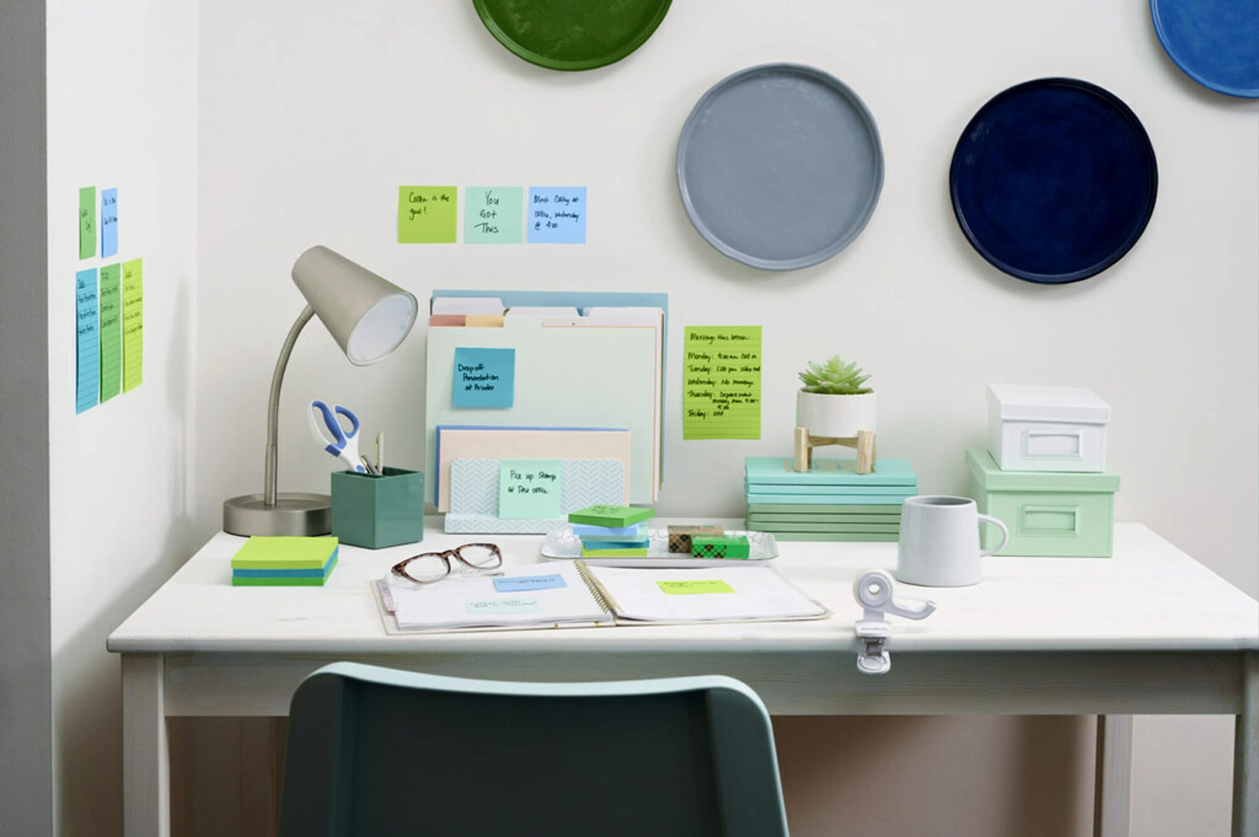 Post-it Super Sticky Recycled Notes, 4x6 in, 3 Pads, 2x the Sticking Power, Poptimistic, Bright Colors, 30% Recycled Paper (660-3SST)