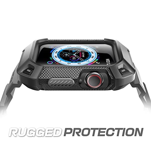 SUPCASE [Unicorn Beetle Pro] Designed for Apple Watch Series 7/6/SE/5/4 [45/44mm], Rugged Protective Case with Strap Bands (RoseGold)