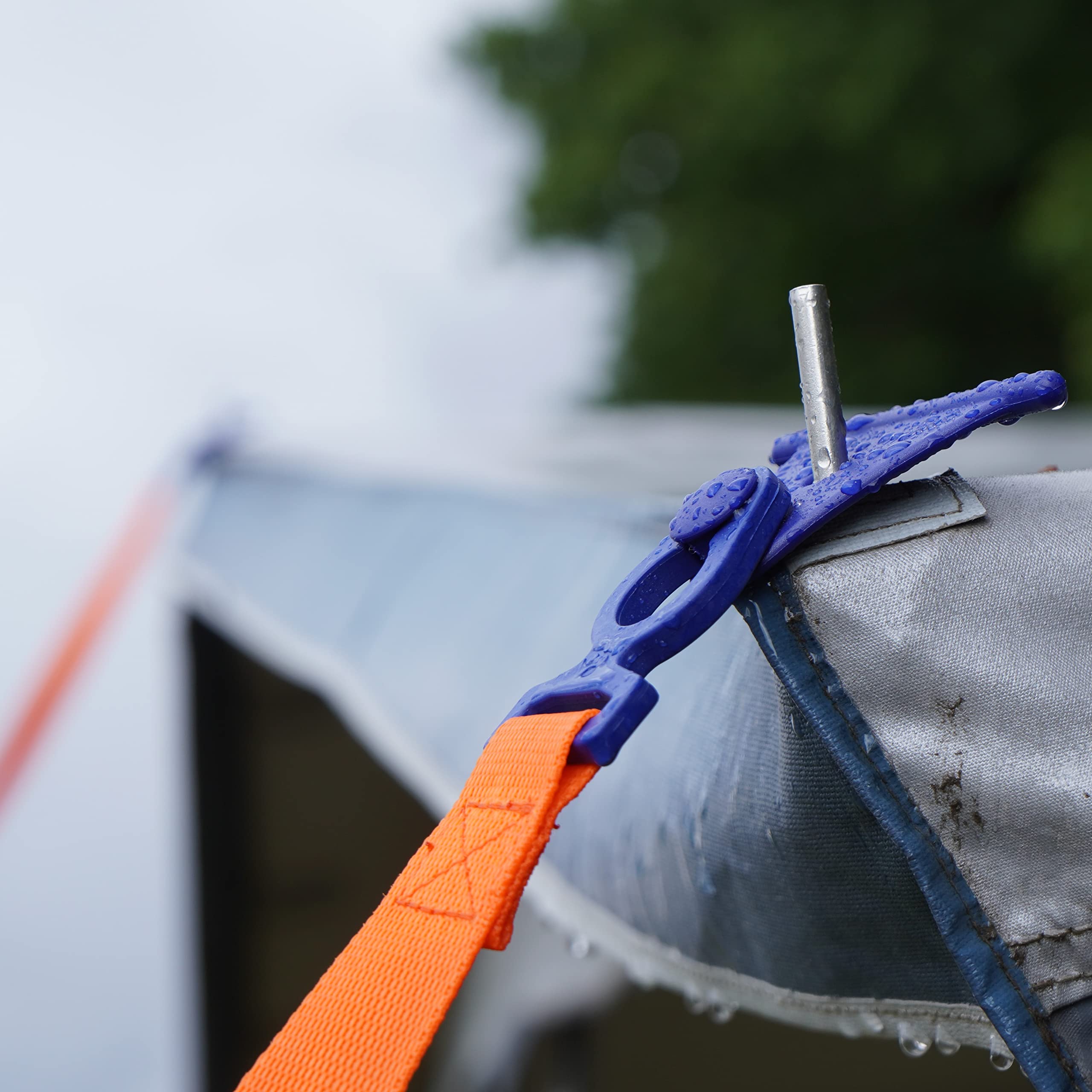 Peggy Peg - Awning Storm Straps Tie Down Strap 2.0 - Storm Straps for Canopies, Gazebo Straps & Solar Sails - Storm Straps Awning Protection - Camping Tent Accessories for Caravan & Motorhome