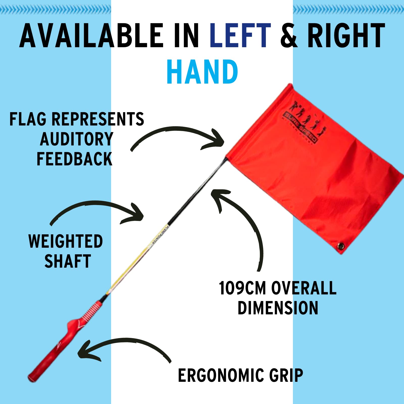 SURE-SET Chip Golf Trainer Aid Golf Training Equipment for Improved Chipping and Pitching Golf Swing Trainer Refines Wedge to Turf Interaction Ball Strike Spin Control and Wrist Action