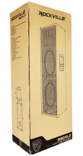 Rockville RSG15.24 Dual 15β 3000 Watt 3-Way 4-Ohm Passive DJ/Pro Audio Speaker