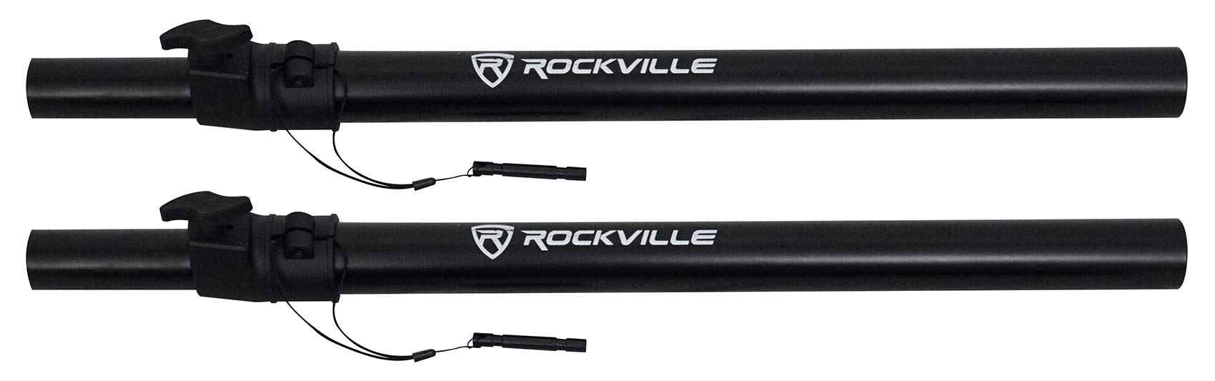Rockville RVSM1 Pair of Near-Field Studio Monitor Stands w/ Adjustable Height,Black