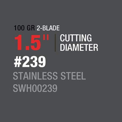 Swhacker 2 Blade Broadhead Steel 100 Gr. 1.5 in. 3 PK. Silver