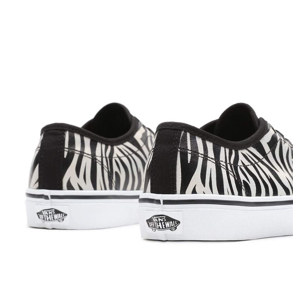 Vans Women's Doheny Decon Suede Sneaker, Metallic Zebra Black White, 8