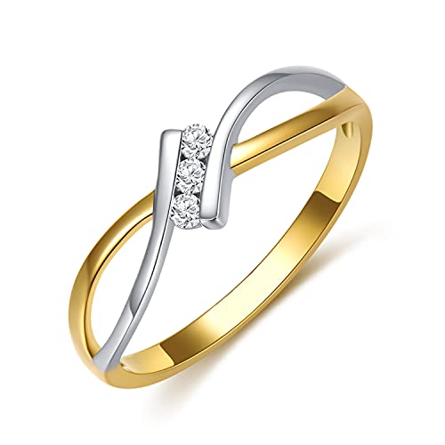 Yafeeso Engagement Rings for Women Moissanite Engagement Rings Platinum Plated Silver Ring moissanite Rings,6