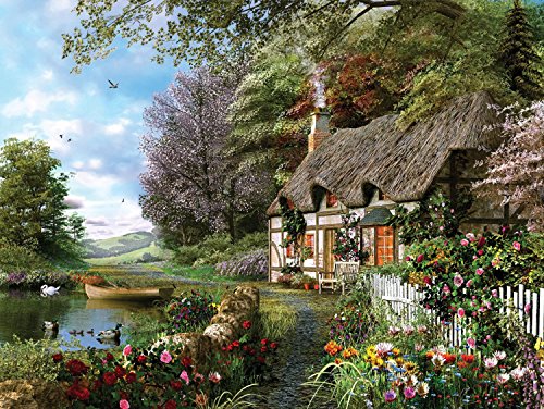 Ravensburger 1500-Piece Country Cottage Jigsaw Puzzle | Premium Quality | Anti-Glare Surface | Precision Fit | Great Gift for Puzzle Enthusiasts