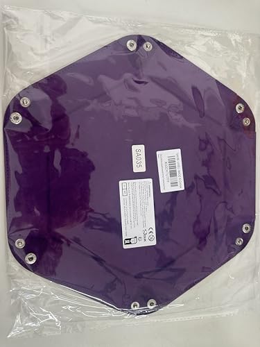 SIQUK Double Sided Dice Tray, Folding Hexagon PU Leather and Velvet Dice Holder for Dungeons and Dragons RPG Dice Gaming D&D and Other Table Games, Dark Violet