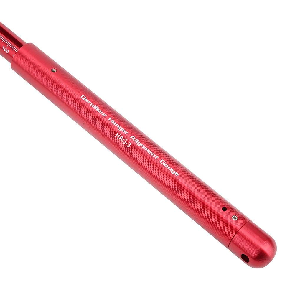 Vbest life Bicycles Derailleur Hanger Alignment Gauge,Bike Tail Hook Calibration Tools for Mountain Bicycle(red)