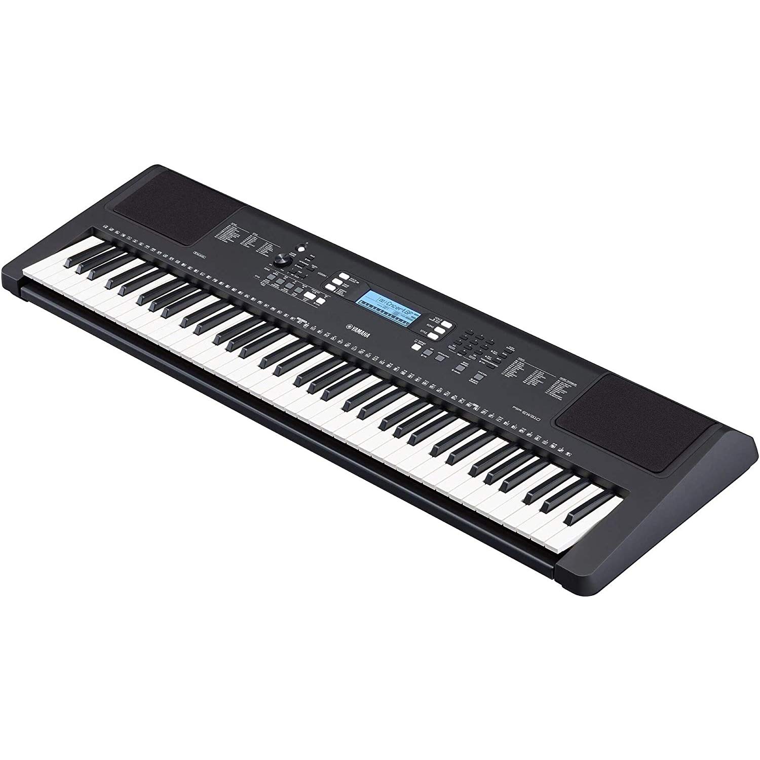 Yamaha PSREW310 76-Key Portable Digital Keyboard Bundle with Power Supply, Foot switch, Stereo Headphones, and 2-Year Extended Warranty