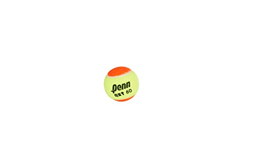 Penn QST 60 Tennis Balls - Youth Felt Orange Dot Tennis Balls for Beginners - 3 Ball Polybag