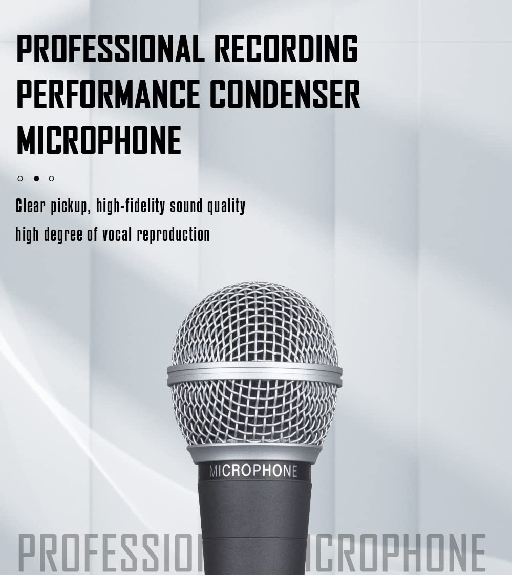 weymic Wm58 Classic Style Audio Instrument Professional Dynamic Handheld Microphone (Include Cable 16.4ft XLR to 1/4'',no On/Off Button)