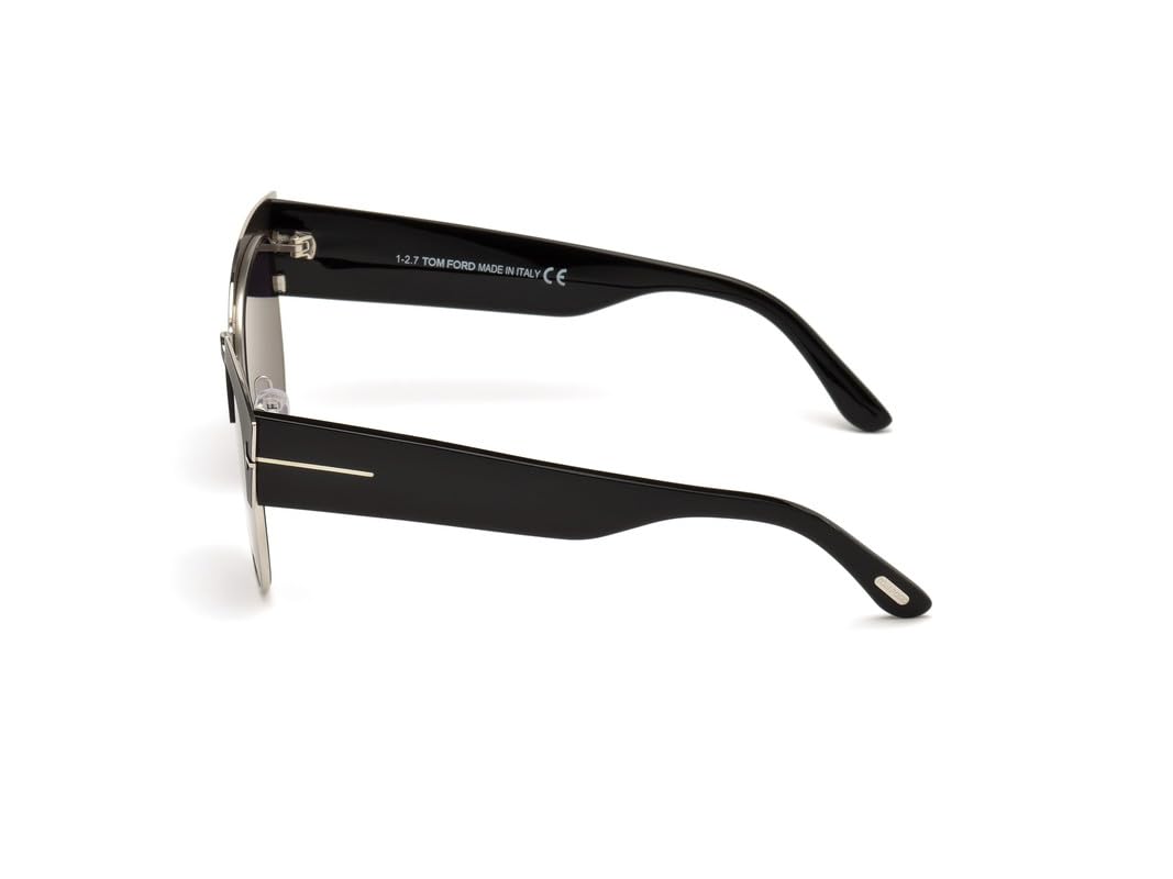 Tom Ford FT0607 05C Alexandra Retro Sunglasses Lens Category 3 Lens Mirro Black ,51mm