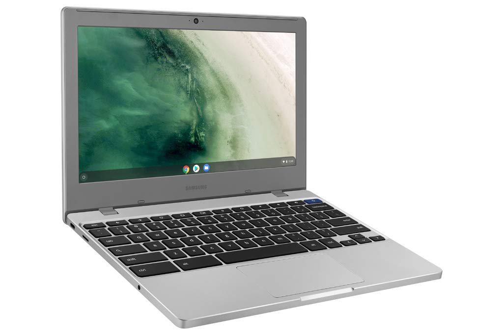 SAMSUNG Galaxy Chromebook 4 11.6β 64GB Laptop Computer w/ 4GB RAM, Gigabit WiFi, HD Intel Celeron Processor, Compact Design, Military Grade Durability, Silver (Renewed)
