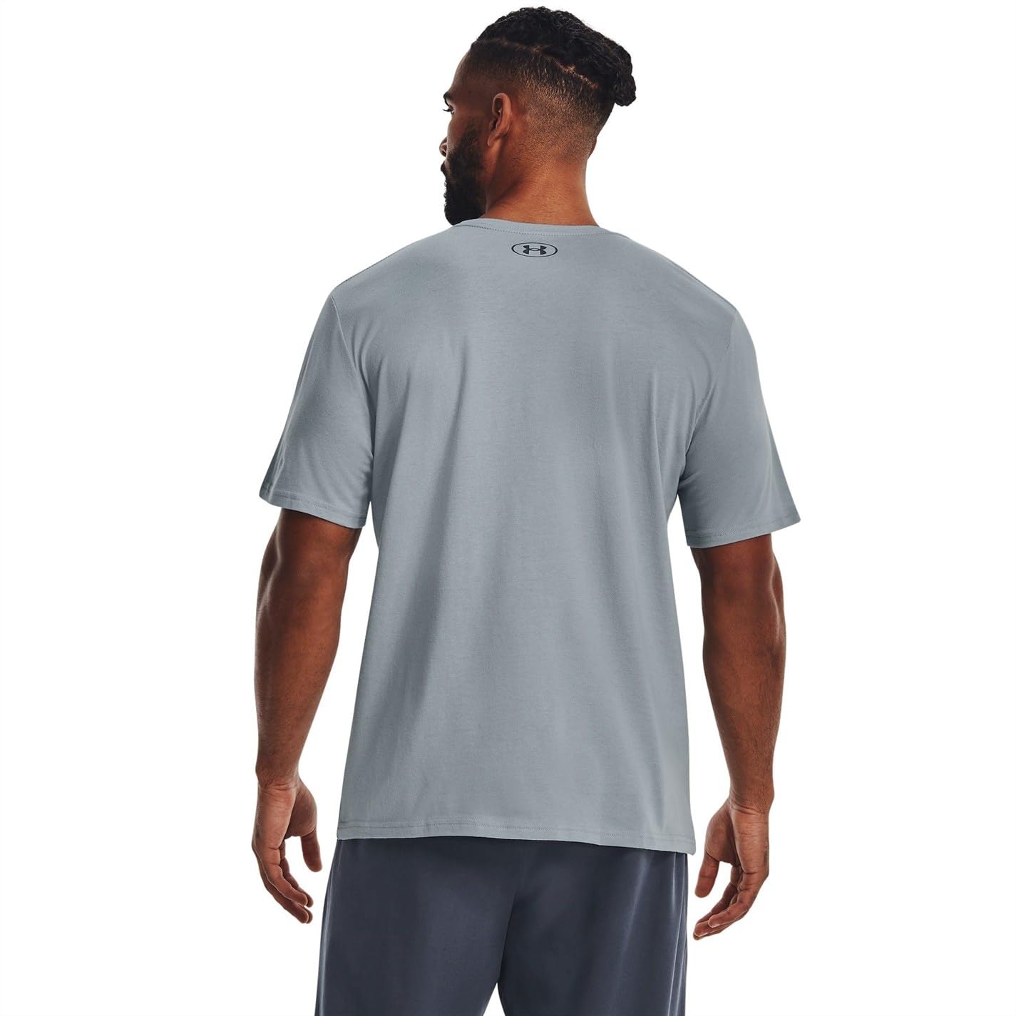Under Armour Men's Global Foundation Short-Sleeve T-Shirt, (465) Harbor Blue/Harbor Blue/White, XX-Large Tall