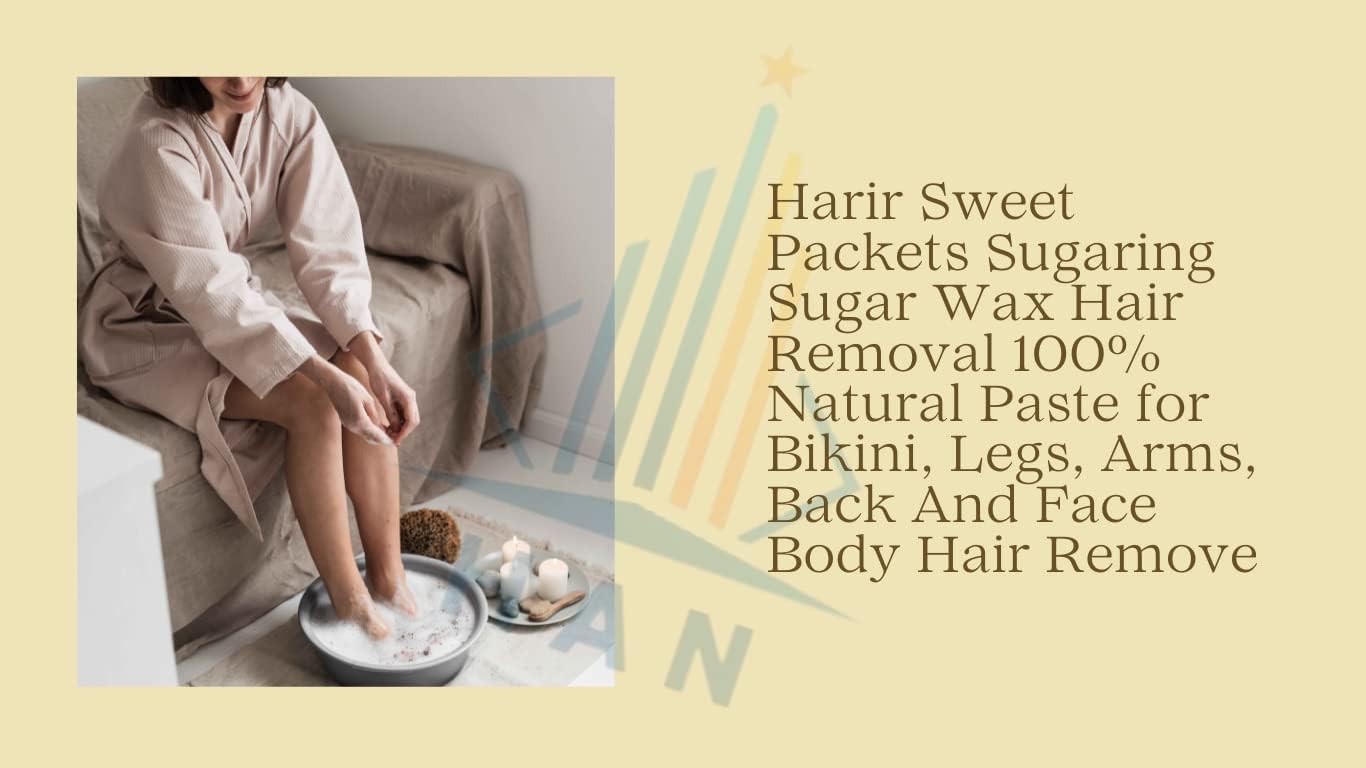 Sweet Packets Sugaring Sugar Wax Hair Removal 100% Natural Paste for Bikini, Legs, Arms, Back And Face Body Hair Remove 3 X 100 gm