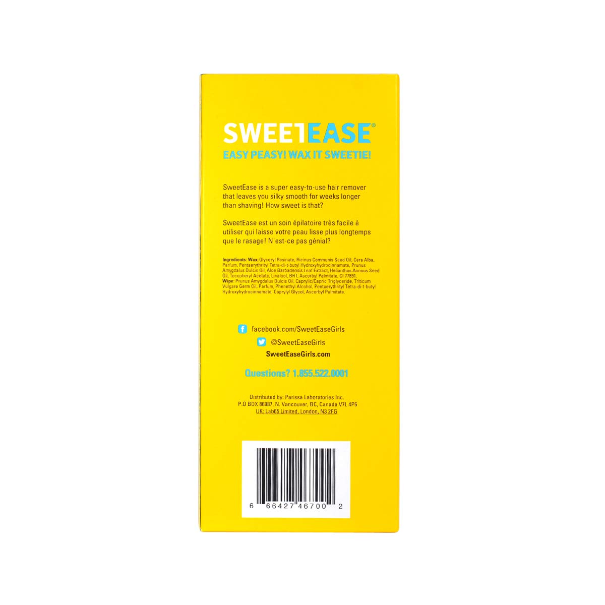 Sweetease Bikini Waxing Kit Multipack - 96 Wax Strips, 6 Count(Pack of 1)