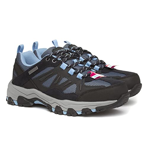 Skechers Women's Trail Hiker Hiking Shoe, Navy/Grey,11 M US