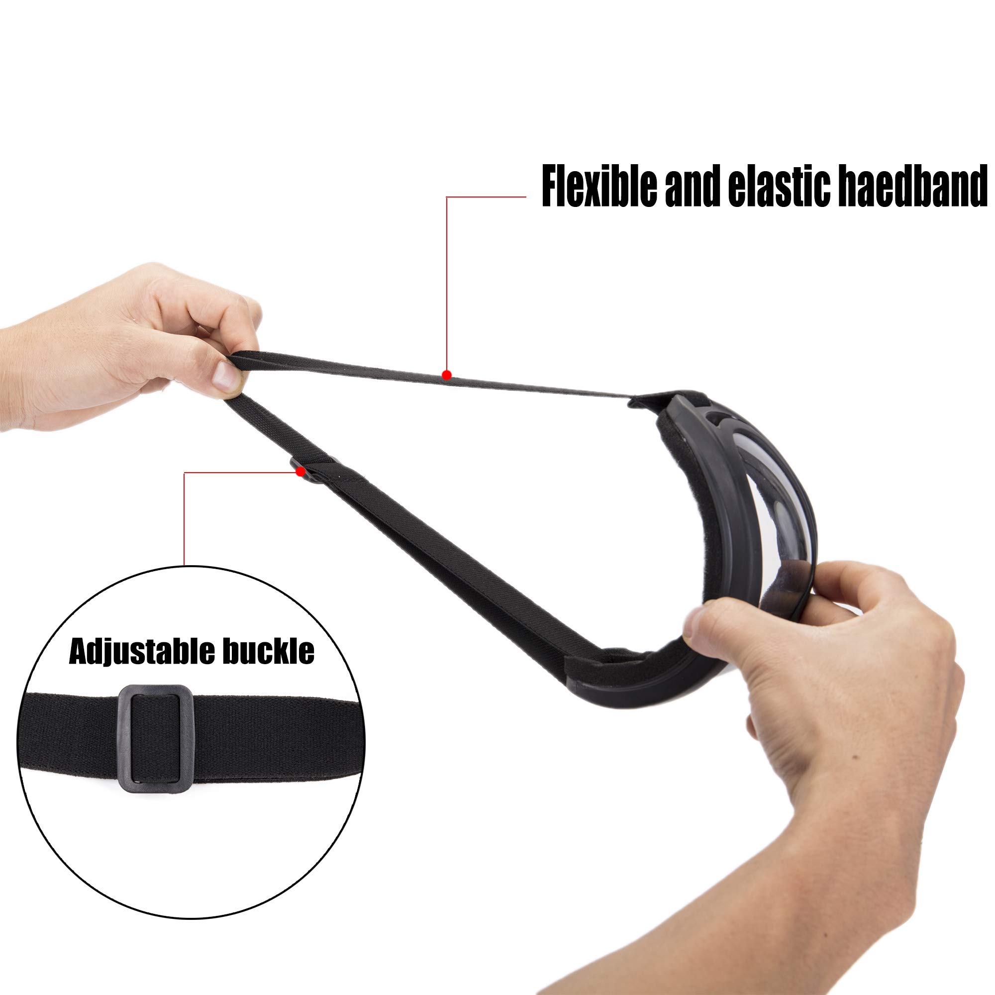 Ski Goggles, Snowboard Glasse, Anti-Fog for Skiing Motorcycle Bicycle Climbing