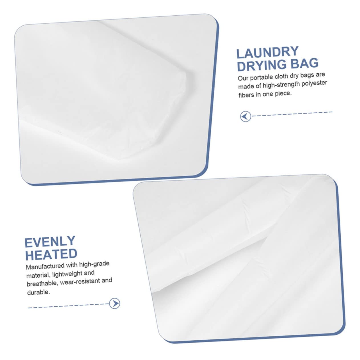 Yardwe Pizza Pan 1 Set Dry Clothes Bag Travel White Air Dry Polyester Clothing Outdoor Pants