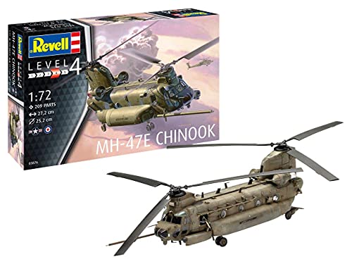 Revell RV03876 1:72-MH-47 Chinook Plastic Model kit, Multicolour, 1/72
