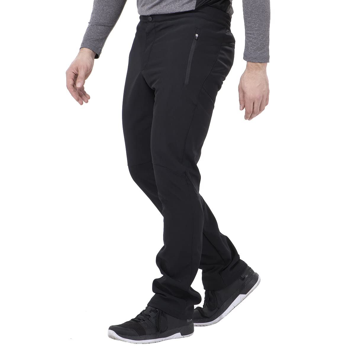 Swix Men's Winter Cross Country Skiing Corvara Softshell Pants, XL Black