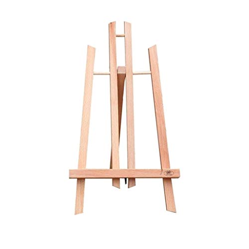 YASEZ Drawing Board - Desktop Small Desktop Foldable Desktop Restaurant Poster Frame Easel Album Mini Display Frame Triangle Easel Wooden (Size : 46cm)