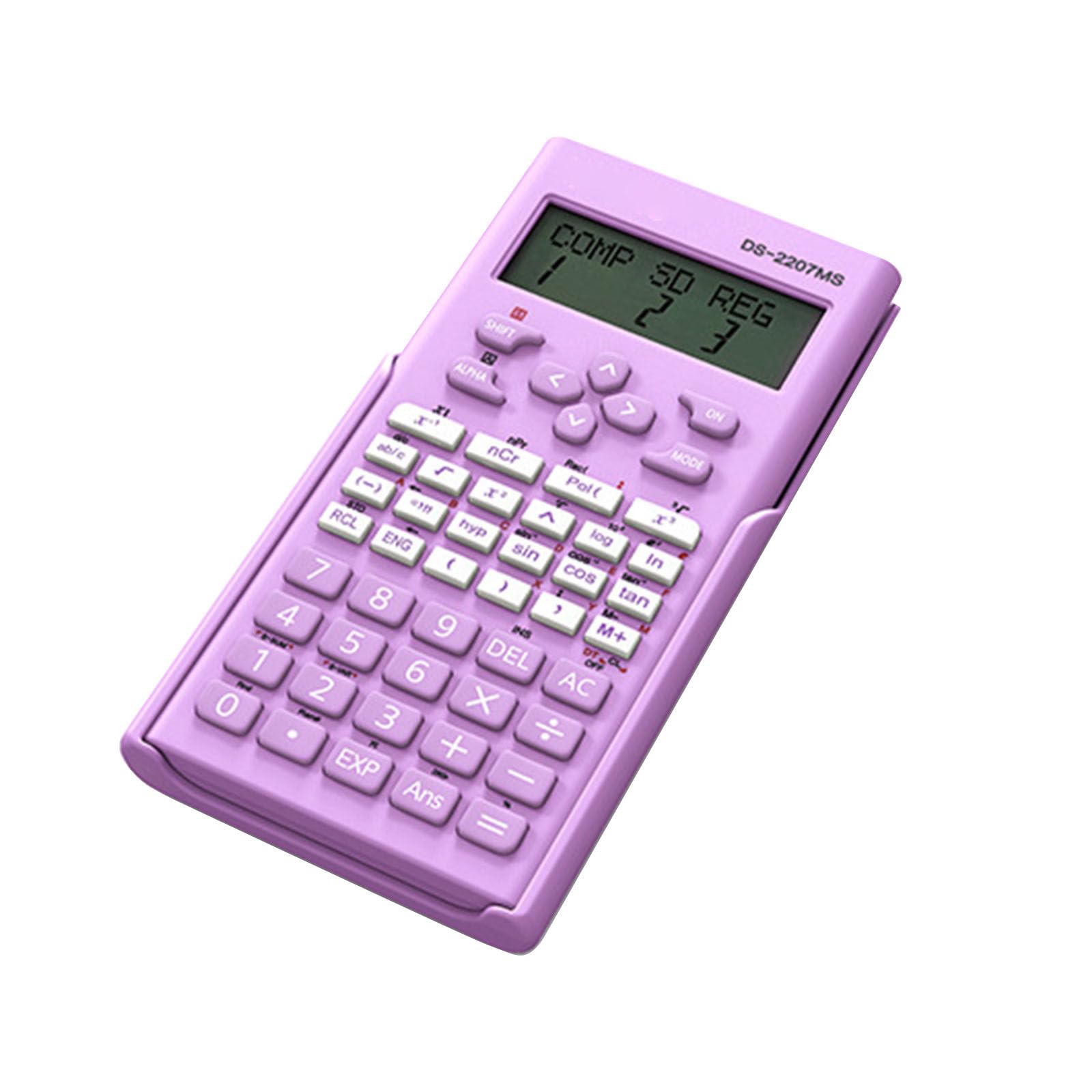 Scientific Calculator Two-Line Display L Students Function Calculators and Portable for School and Business Two Line Display Calculator Protective Case Scientific Calculator Two-Line Display L
